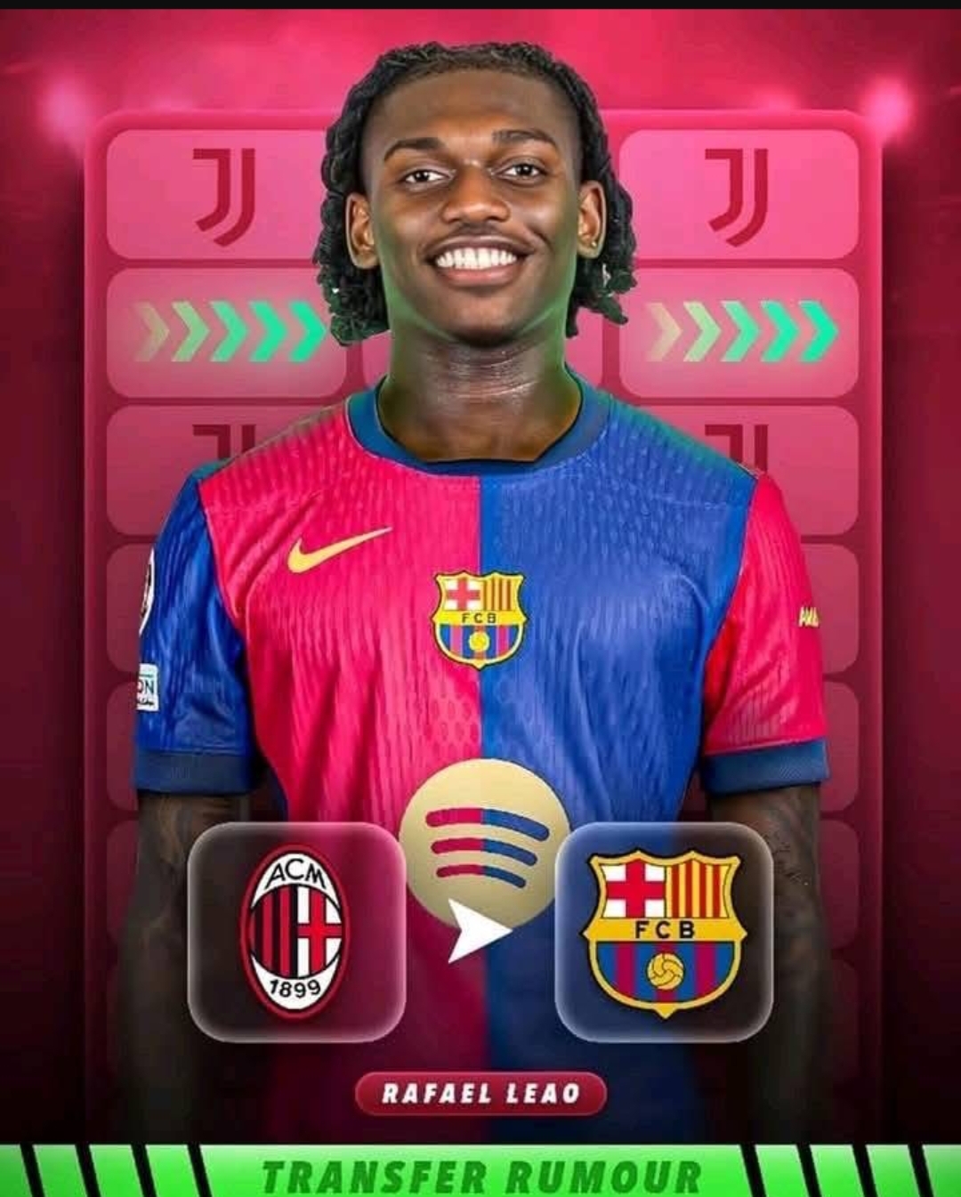 **Barcelona Prioritizes Rafael Leão Ahead of Nico Williams in Transfer ...